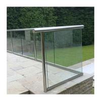China High Quality Aluminum u channel Glass Balcony Railing for sale