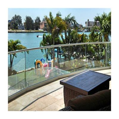China Safe And Low Price Stainless Steel Aluminium U Base Channel Glass Railing For Staircase With Top/FWilliamArchi Mount for sale