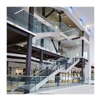 China Aluminum U Channel Tempered Glass Balcony Railing With Stainless Steel Handrail for sale