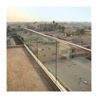 China Modern high quality factory price balcony railing U channel glass railing for sale