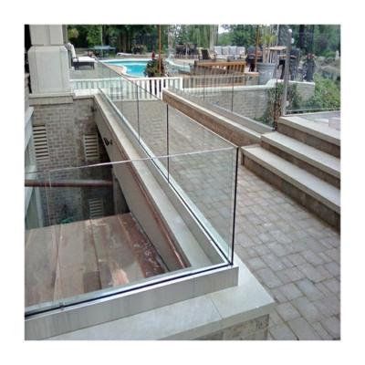 China Aluminum 12mm Tempered Glass Balustrade Design Glass Clamp for sale