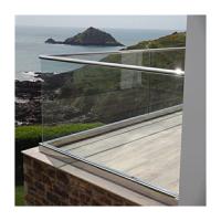 China Aluminum 12mm Tempered Glass Balustrade Design Glass Clamp for sale