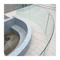 China Modern Design FWilliamArchi Mounted Curved Frameless U Channel Stainless Steel Laminated Glass Balustrade For Sale for sale