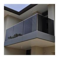 China U Base Channel Railing System Balcony Balustrades Handrails Apartment Frameless Tempered Glass Balustrade for sale