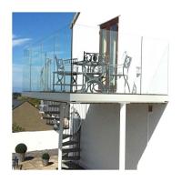 China High Quality Balcony Design Aluminum Handrail Glass Railing U Channel Clamp for sale