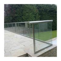 China Base shoe glass railing for stairwell and terrace WilliamArchi modern stair railing for sale