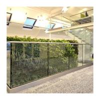 China Base shoe glass railing for stairwell and terrace WilliamArchi modern stair railing for sale