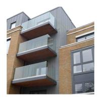 China Grade 6063-T5 Aluminium profile base shoe U channel frameless glass railing for balcony use for sale