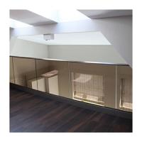 China Grade 6063-T5 Aluminium profile base shoe U channel frameless glass railing for balcony use for sale