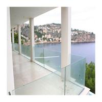 China Grade 6063-T5 Aluminium profile base shoe U channel frameless glass railing for balcony use for sale