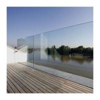 China Grade 6063-T5 Aluminium profile base shoe U channel frameless glass railing for balcony use for sale