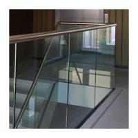 China Frameless Tempered Glass Railing with Embedded Aluminum U Base Channel for Balcony for sale