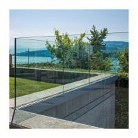 China Strong Hurricane Resistance Aluminum U Channel Profile / U Channel Glass Balustrade for sale
