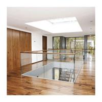 China Modern House LED Glass Balustrade Steel U Channel Glass Railing for sale