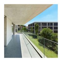 China Modern House LED Glass Balustrade Steel U Channel Glass Railing for sale