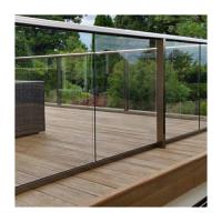 China Modern House LED Glass Balustrade Steel U Channel Glass Railing for sale