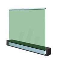 China 10mm U Channel Balustrade Modern Clear Glass Balcony Fence Customized for sale