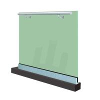 China Aluminum Glazing U Channel Glass Stainless Steel Balustrade Modern for sale
