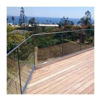 China Aluminum Glazing U Channel Glass Stainless Steel Balustrade Modern for sale