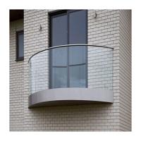 China U Channel Aluminium Glass Balustrade Laminated Glass Guardrail Systems for sale