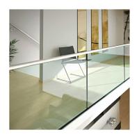 China Roof use Base Shoe aluminum Glass Railing U Channel Glass Railing for sale