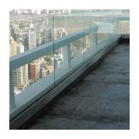 China Glass u base stainless glass balustrade shop roof guardrail for sale for sale
