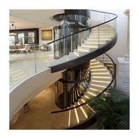 China Shoe base fencing structural glass balustrade pvc handrails for stairs for sale