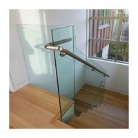 China Shoe base fencing structural glass balustrade pvc handrails for stairs for sale