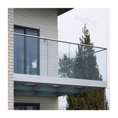 China Aluminium u channel price steel railing with glass black balcony railing for sale