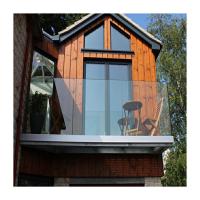 China U channel for vinyl fence glass parapet design fence for balcony railing for sale