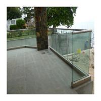 China U channel for vinyl fence glass parapet design fence for balcony railing for sale
