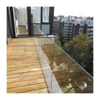 China Stainless Steel U Profile Glass Railing System Balcony Glass Railing Design for sale