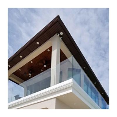 China U channel for glass free standing glass balustrade outdoor balcony railing for sale