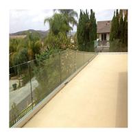China U channel for glass free standing glass balustrade outdoor balcony railing for sale