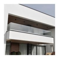 China U channel for glass free standing glass balustrade outdoor balcony railing for sale