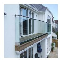 China U channel for glass free standing glass balustrade outdoor balcony railing for sale