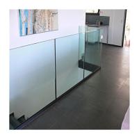 China Aluminium balustrades seamless glass railing modern patio railing for sale