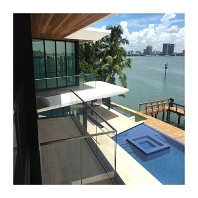 China Stainless steel u channel for glass fittings suppliers indoor balcony railing for sale