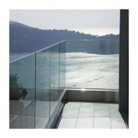 China Aluminum u base for glass toughened glass panels for decking leaf balcony rolled fence panel for sale