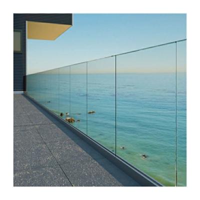 China Aluminium U Channel Glass Railing Balustrades Stainless Base Cover Banister for sale