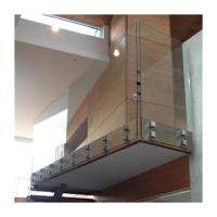 China Nigeria standoff mirror mounts glass and steel railing for balcony standoff for sale