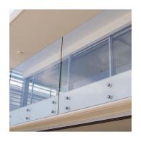 China Nigeria standoff mirror mounts glass and steel railing for balcony standoff for sale