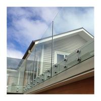 China Antilip glass signs with standoffs deck standoff railing sections for sale