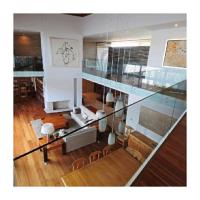 China SGCC steel glass stand railings for concrete patio standoff for sale