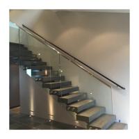 China SGCC steel glass stand railings for concrete patio standoff for sale