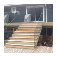 China SGCC steel glass stand railings for concrete patio standoff for sale