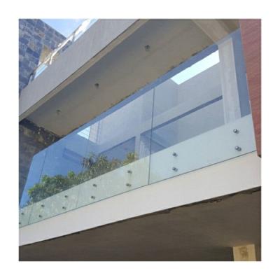 China Signature dish chrome standoffs glass fittings second floor balcony standoff railing for sale