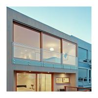China Signature dish chrome standoffs glass fittings second floor balcony standoff railing for sale