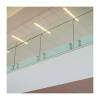 China Zimbabwe glass top standoffs painting balcony standoff railings for sale
