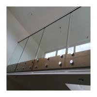 China Low iron standoff sign mounts toughened glass balcony standoff railings for sale